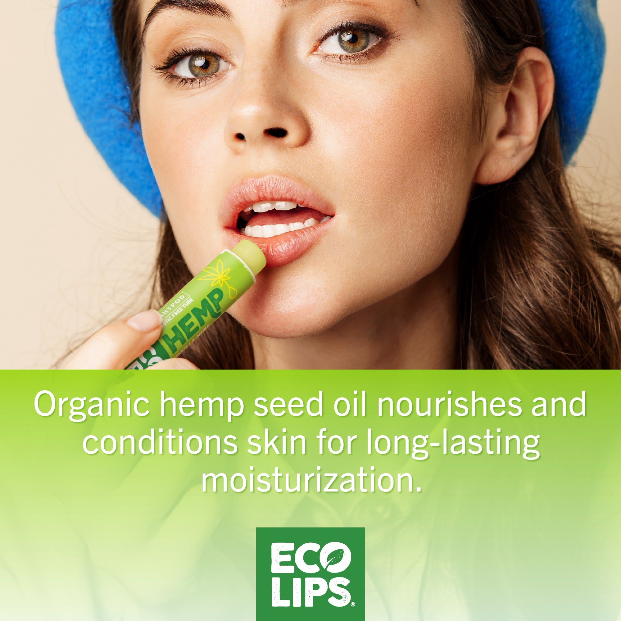 Hemp Vanilla Mint Plant Pod® Organic Lip Balm, 6 Pack - Eco Lips Store
